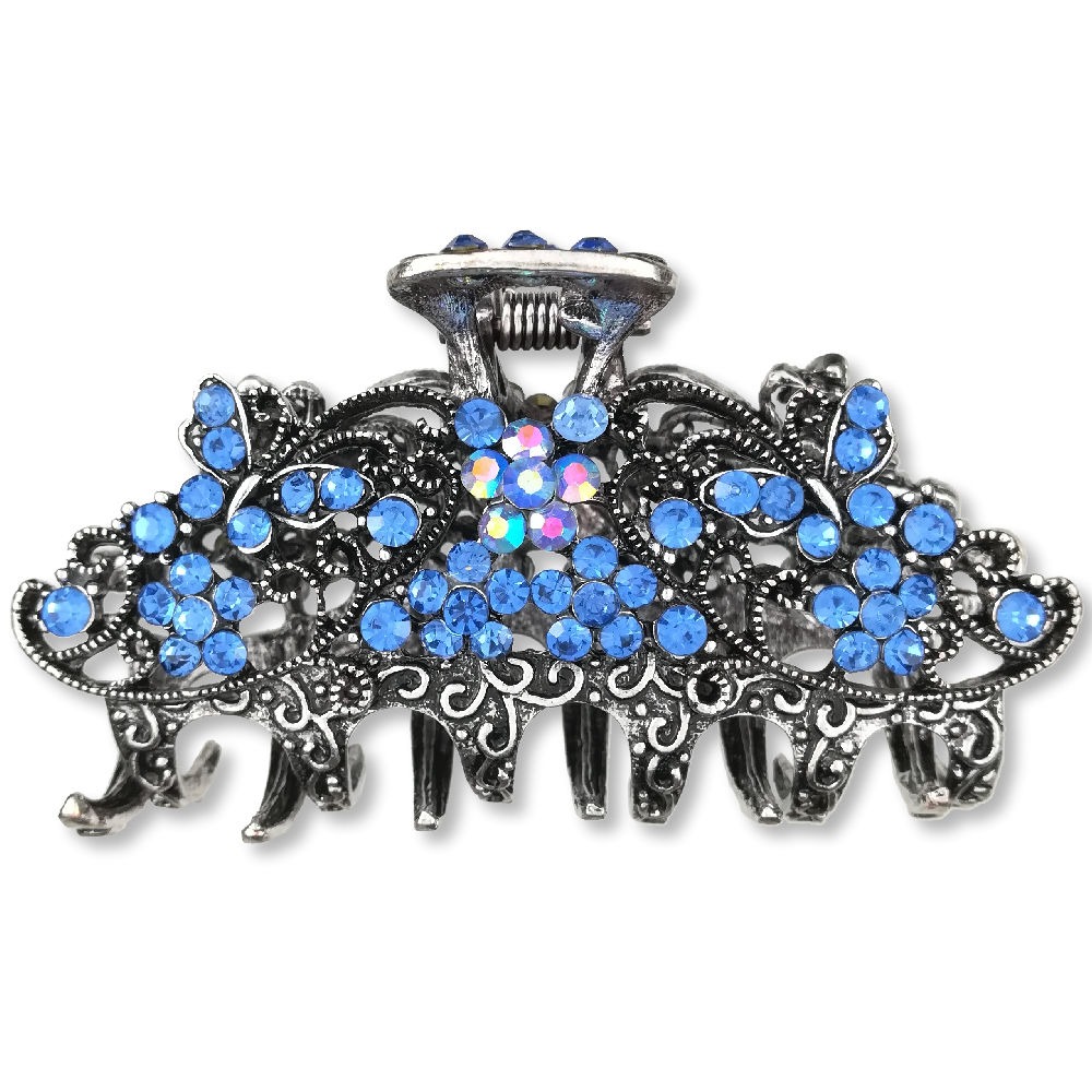 Pince Crabe Moyenne Argenté Anneli – Eclats de Cristal